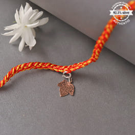 Silver Rakhi Online - Buy Pure Silver Rakhi Bracelets in India | FlowerAura