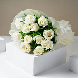 Buy White Flowers Online | Fresh White Flower Delivery | FlowerAura