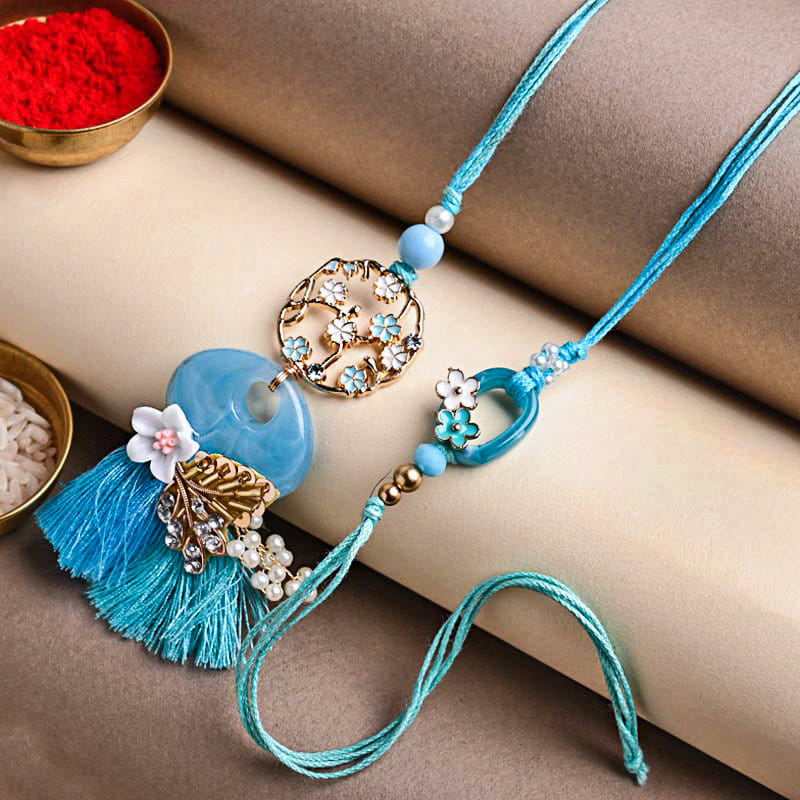 Lumba Rakhi Online | Buy Bangle Lumba Rakhi for Bhabhi | FlowerAura