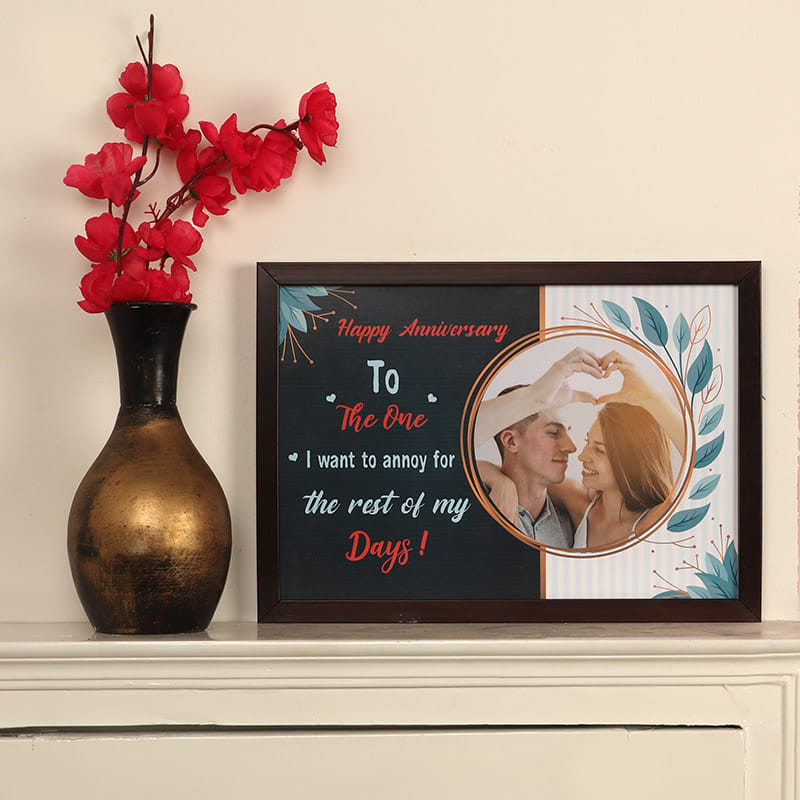 Send Couple Anniversary Frame Gift Online, Rs.499 | FlowerAura