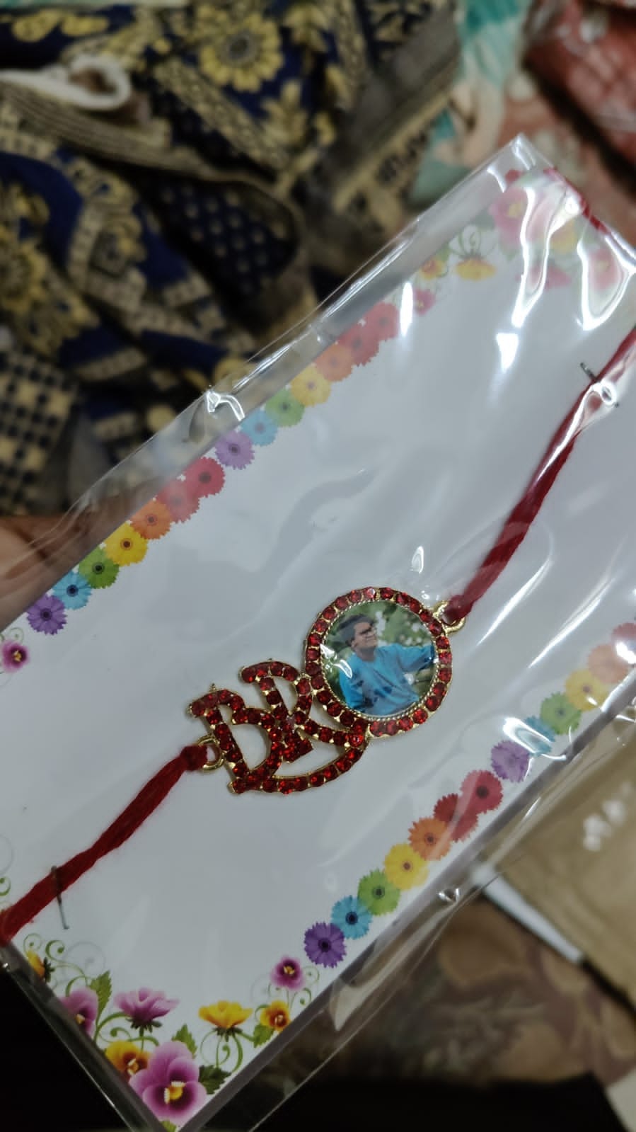 Personalized Rakhi | Custom Photo Rakhi for Brother Online | FlowerAura