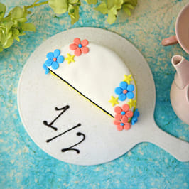 Half Birthday Cake | Order Six Month/Half Year Cakes for B'day