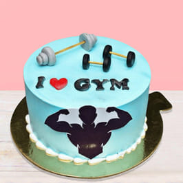 Gym Design Cake | Designer Cakes for Gym Lover & Trainer