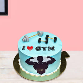 Gym Design Cake | Designer Cakes for Gym Lover & Trainer