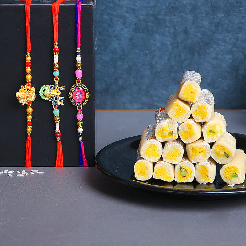 Rakhi with Sweets to USA | Rakhi Sweets Online in USA| FlowerAura