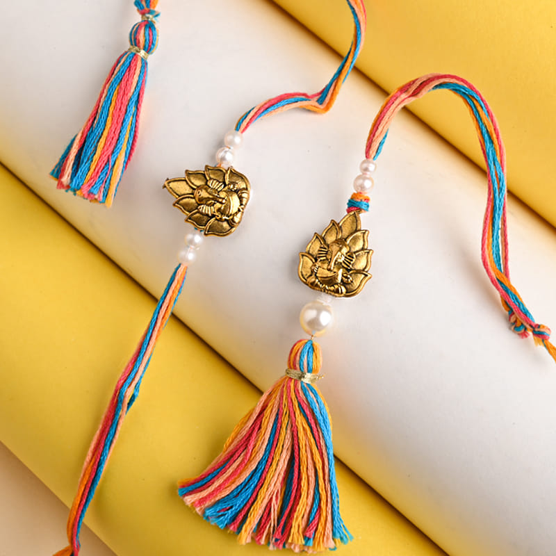 Lumba Rakhi Online | Buy Bangle Lumba Rakhi for Bhabhi | FlowerAura