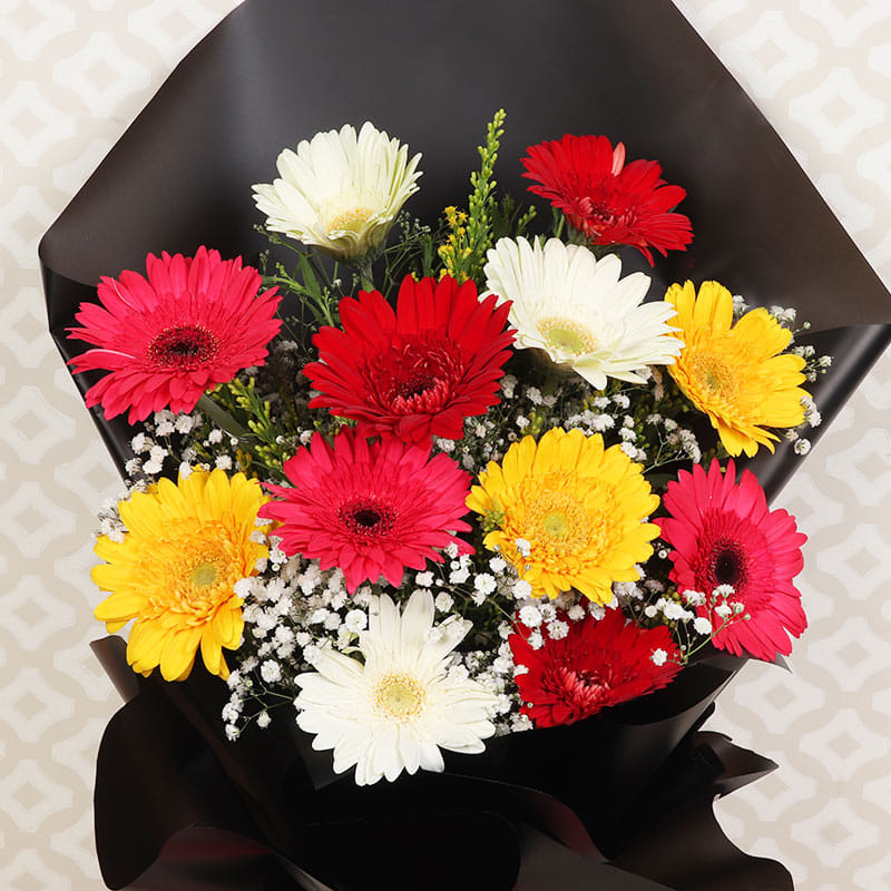 Order Gerberas Bouquet Online & Save UPTO ₹399 | Send Gerberas Flowers ...