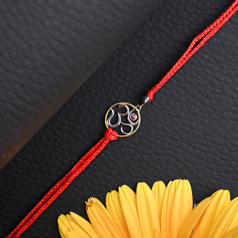 Silver Rakhi Online - Buy Pure Silver Rakhi Bracelets in India | FlowerAura