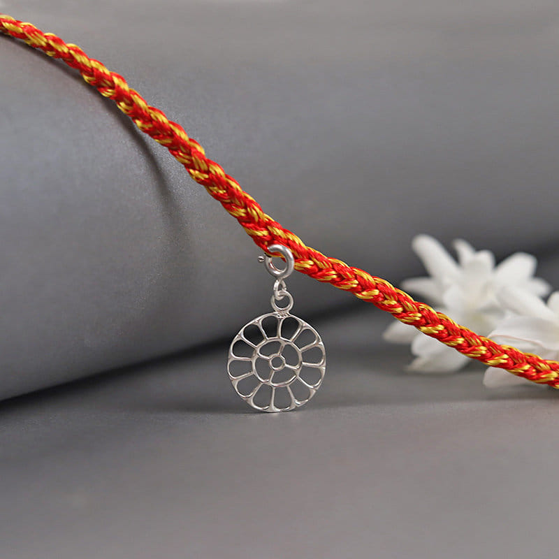 Silver Rakhi Online - Buy Pure Silver Rakhi Bracelets in India | FlowerAura