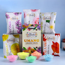 Order Organic Holi Colours Online | Send Herbal Gulal | FlowerAura