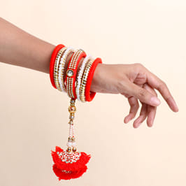 Lumba Rakhi - Buy Lumba Rakhi for Bhabhi Online | FlowerAura