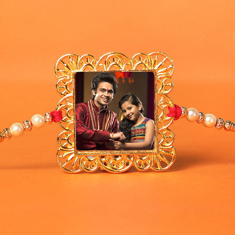 Personalised Rakhi with Photo Gifts for Brother & Sister Online ...