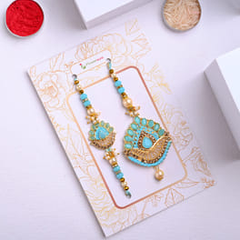 Lumba Rakhi Online | Buy/Send Lumba Rakhi Set for Bhabhi | FlowerAura