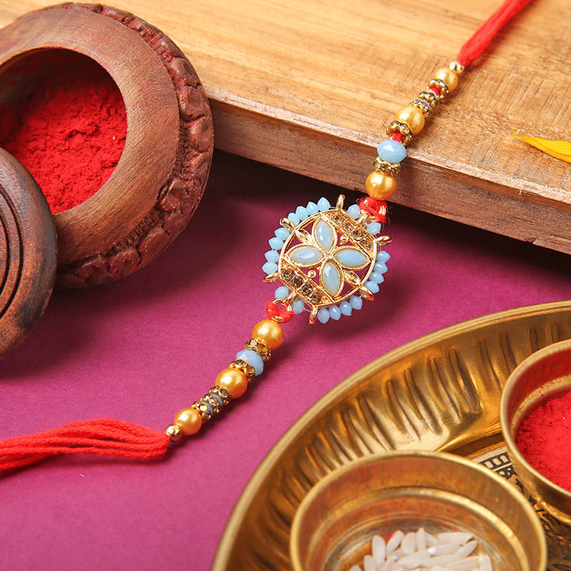 Kundan Rakhi | 25% OFF on Kundan Rakhi Online Order | Free Shipping ...