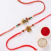 Buy Two Shiva N Damru Rakhis at Rs.190 | FlowerAura