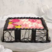 Order Womens Day Square Photo Cake Online, Price Rs.995 | FlowerAura