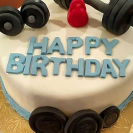 Gym Design Cake | Designer Cakes for Gym Lover & Trainer